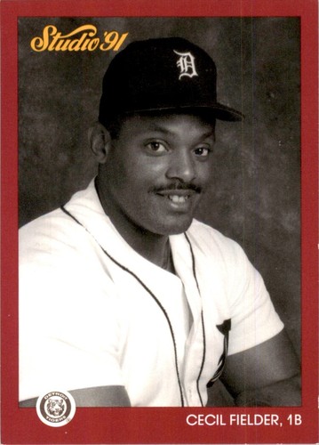 1991 Studio Cecil Fielder Detroit Tigers #53 Leaf Baseball Sports Card ...