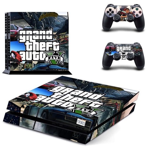 GTA Black PS4 Skin Sticker Decal Wrap Game 4 Console Controller | eBay