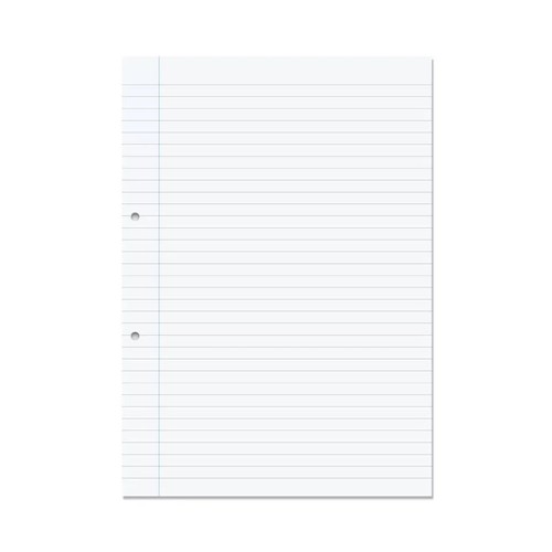 RHINO A4 Exercise Paper, 8mm Lined + Margin, 500 Sheets/1000 Page, Hole ...
