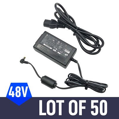 Lot of 50 Original Delta AC Adapter 48V 0.38A 5.5x2.5mm for Cisco ...