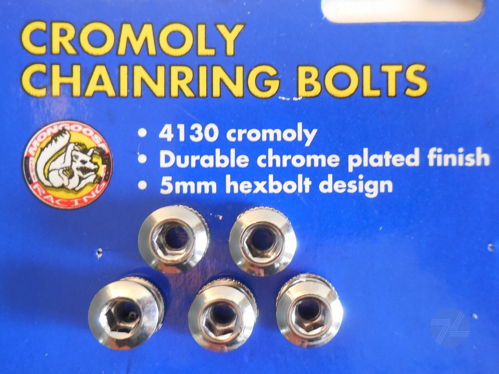 Set of 20 MONGOOSE BMX Cromoly Chainring Bolts 5mm Hexbolt Design ...