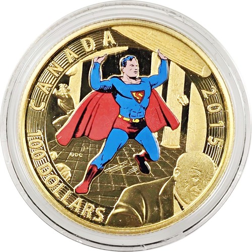 2015 Canada $100 12g 14K Gold Coin Iconic Superman Comic Book Covers #4 ...