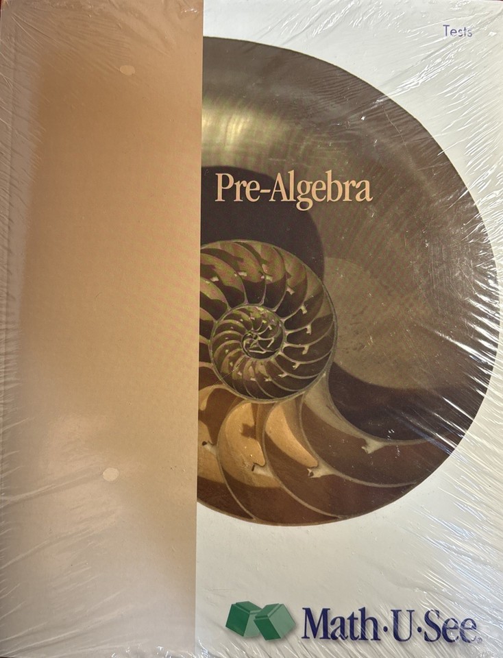 Math-U-See Pre-Algebra Set NIP Student Workbook, Tests Booklet, DVD ...