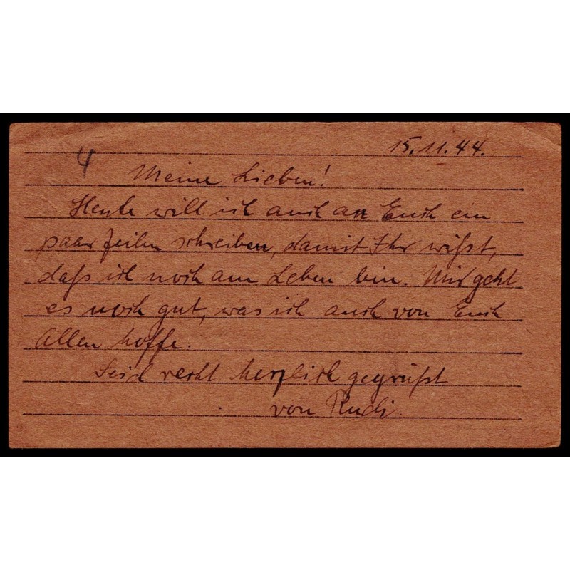 SP857 - 1944 WW2 Pow - Carte Postale Prisonnier Allemand En Campo ...