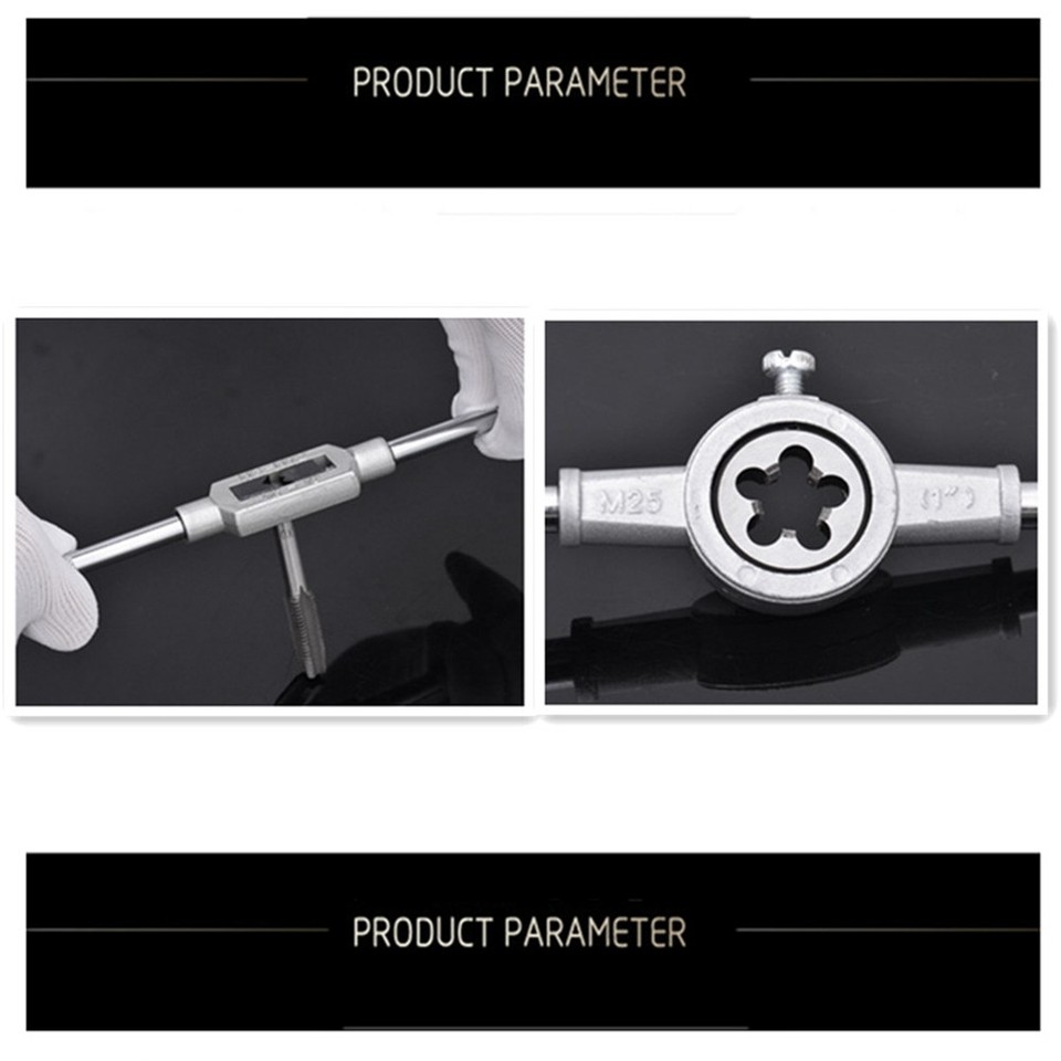 8Pcs Metric Hand Tap and Die Set M3- Screw Thread Plugs Straight ...