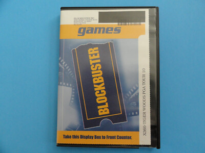 XBOX 360 TIGER WOODS PGA TOUR 10 BLOCKBUSTER VIDEO GAME RENTAL CASE | eBay
