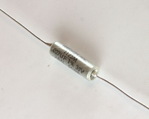 .027uF 30V DC Metalized Polycarbonate Capacitor M83421/01-1123M 30VDC 1 ...