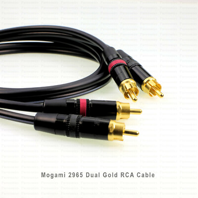 MOGAMI 2965 Dual RCA Hi-Fi Stereo Cable with NEUTRIK RCAs. Choose your ...