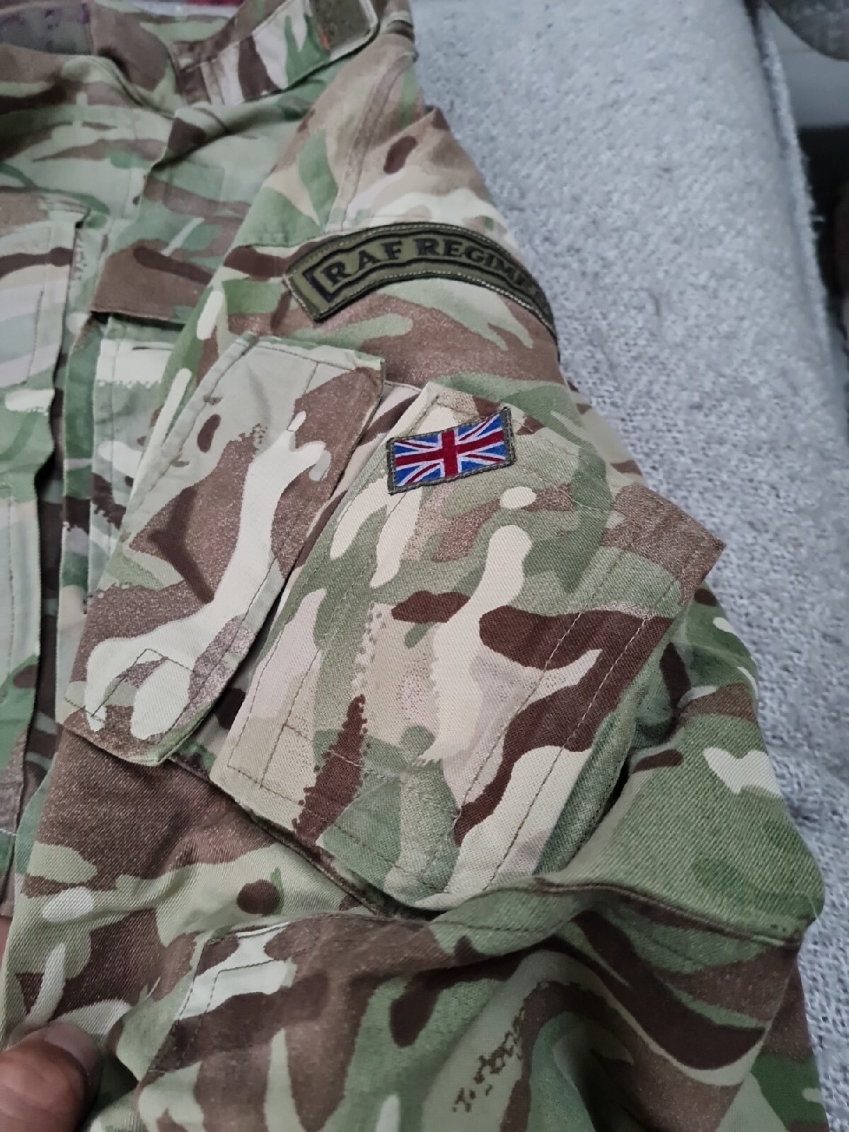 British Military MTP Warm Weather Combat Jacket RAF REGIMENT size 170/ ...