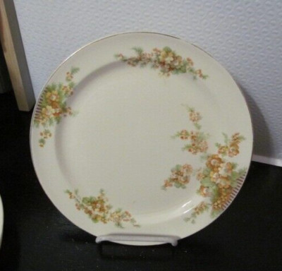 Lot of 3 Taylor Smith Taylor Acacia 10" Yellow Floral Dinner Plates USA ...
