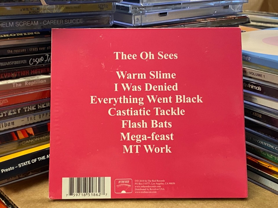 Thee Oh Sees ‎– Warm Slime CD In the Red 2010 SEALED garage rock OCS ...