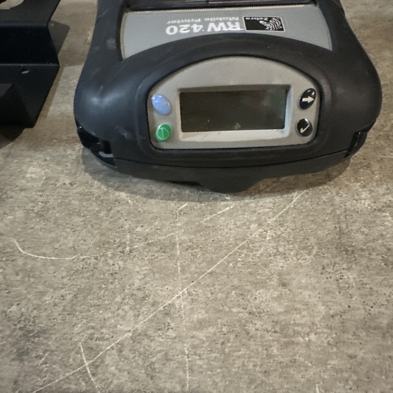 Zebra RW420 Mobile Printer Bloototh With Mount No Key Good Working ...