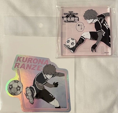 Blue Lock Exhibition 2023 Limited Kurona Ranze Koma Plate Stand Sticker ...