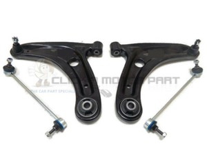 for HONDA JAZZ 02-08 FRONT SUSPENSION 2 LOWER WISHBONE ARMS + 2 LINKS ...