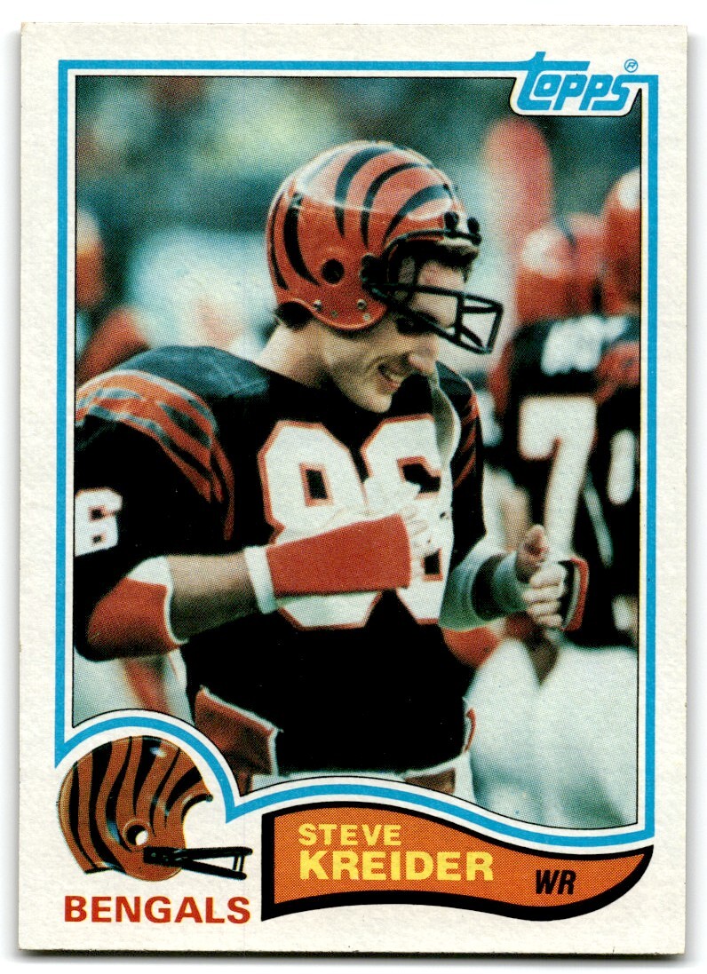1982 Topps Steve Kreider Rookie Cincinnati Bengals #49 | eBay