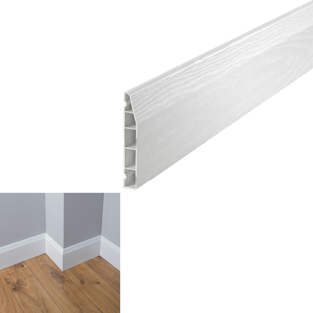 Plastic Skirting Board PVC Roomline Skirting Chamfered Skirting Board ...