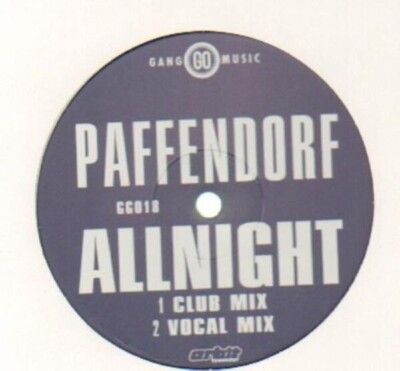 Paffendorf Allnight Vinyl Single 12inch Gang Go Music | eBay.de