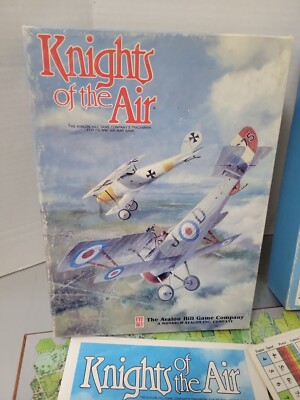 Vintage Knights of the Air WWI Avalon Bookcase Game 1986 Partially ...