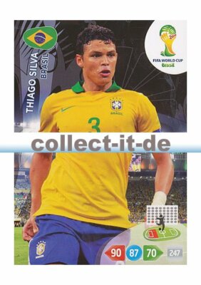 Panini Adrenalyn XL World Cup 2014 - 51 - Thiago Silva - Base Card | eBay