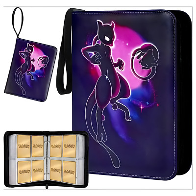 Mewtwo Pokemon Inspired Card Binder Album Collection Pocket 400 Trading ...