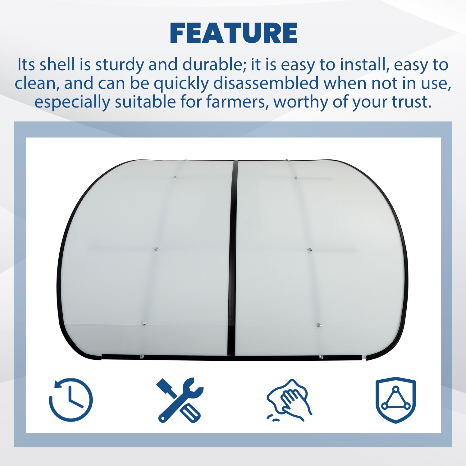 Tuff Top Tractor ROPS Canopy 52" X 52" For Tractor Mowers Umbrella ...