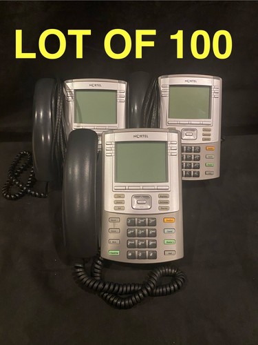LOT of 100 Nortel AVAYA 1140E NTYS05 Desktop VOIP Office Phones w ...