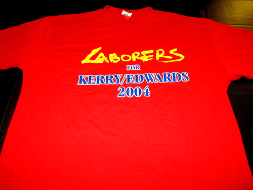 LABORERS for JOHN KERRY Edwards 2004 Presidential Election Campaign ...