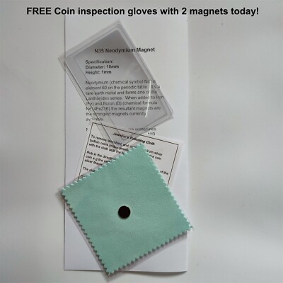 Rare Earth Neodymium Test Magnet Pure/925/999 Silver Solid Gold Coins ...
