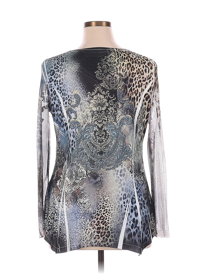 Cover Charge Women Blue Long Sleeve Top XL | eBay