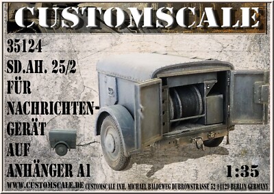 CS 35124 Sd.Ah. 25/2 für Nachrichtengerät auf Anhänger A1 Customscale 1 ...