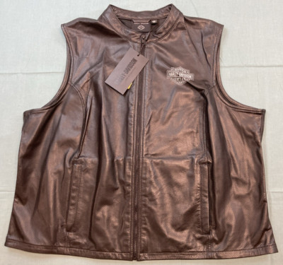 NEW GENUINE HARLEY DAVIDSON 97007-24VW WOMAN'S SM Leather Vest Factory ...