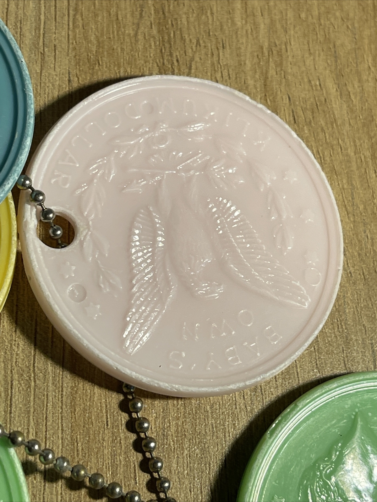 Vintage Baby’s Own Klikum Dollar Coins Teething Toy Baby SANITOY Set of ...