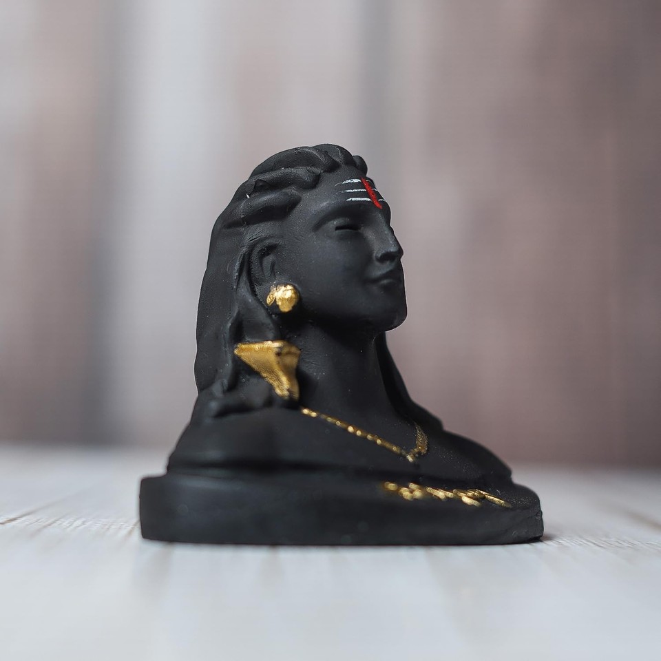 Ethnic 3.5" Adiyogi Shiva Statue for Car Dash Board,& Gift Mahadev ...