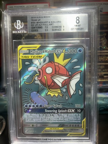 2019 Pokemon Magikarp & Wailord GX Tag Team Up 161/181 2019 Alt Art PSA ...