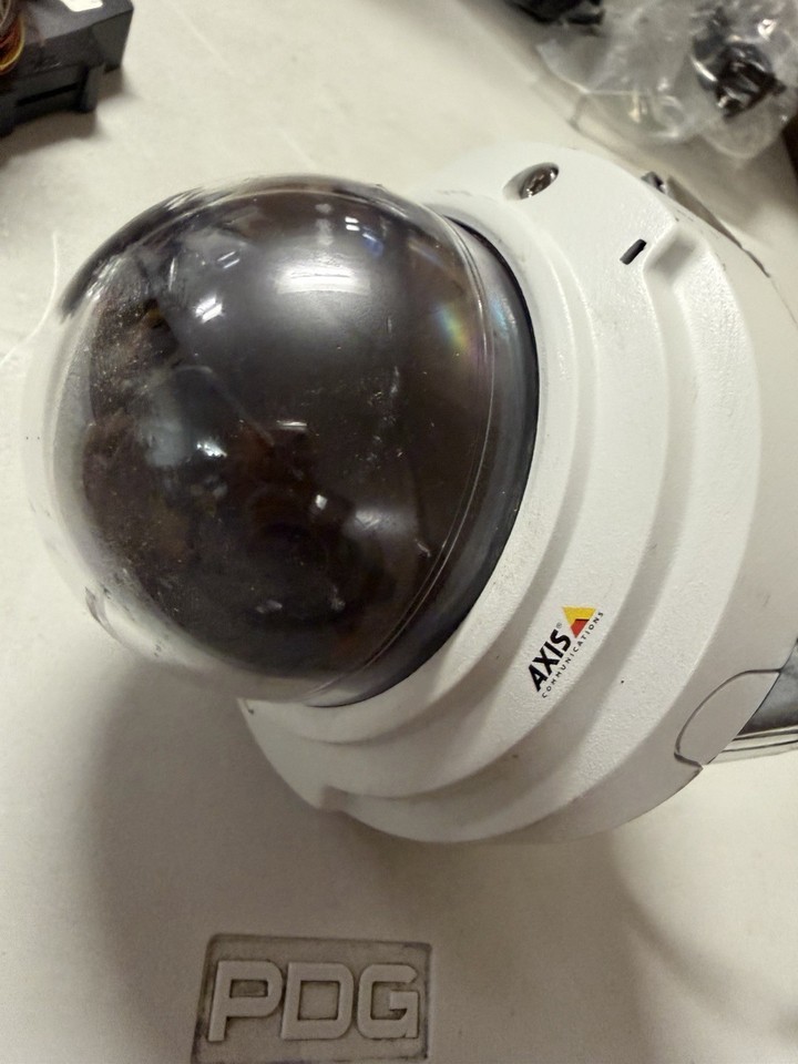Axis P3367-V 5MP IP Dome Camera PoE 🌐 Tested – Scratched Dome w/ Mount ...
