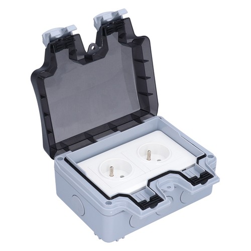 250V 16A European Standard Waterproof Socket Power Weatherproof Padlock ...