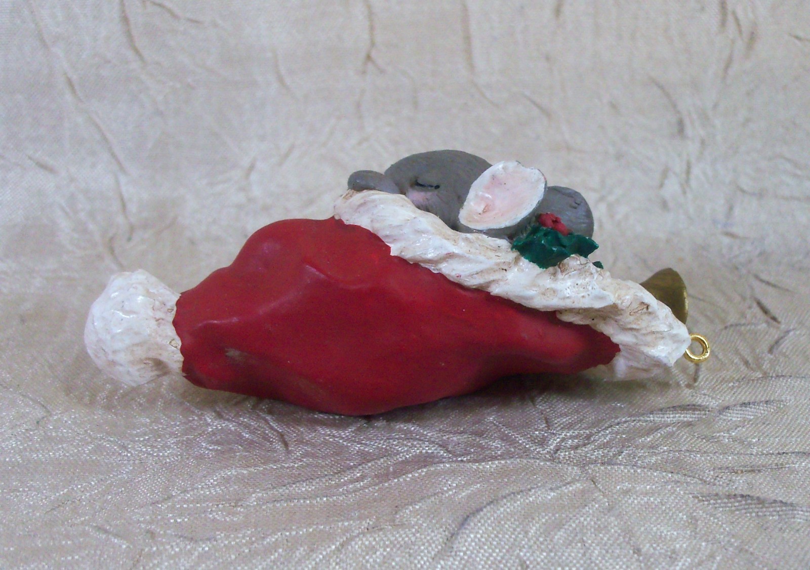 MouseKins Three Vintage Mini Resin Christmas Mouse Figurines & Ornament ...