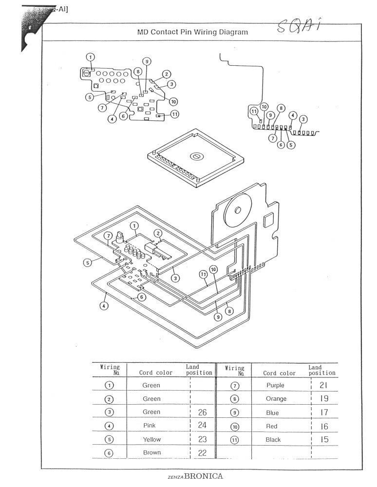 Купить Ибей | Bronica SQ-Ai Manual Exploded Views & Electric Wiring ...
