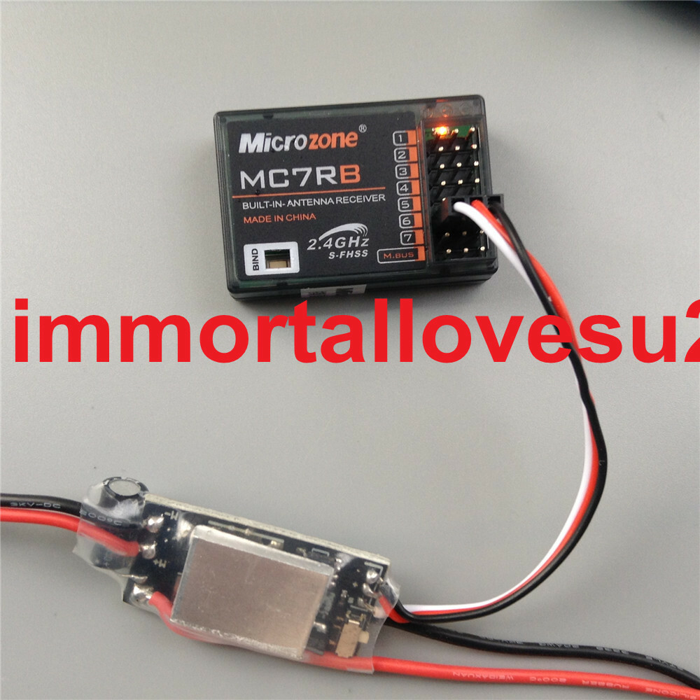 20A Brushed ESC Two-way 2s 3s Lipo 380 390 motor RC Boat Car Speed ...