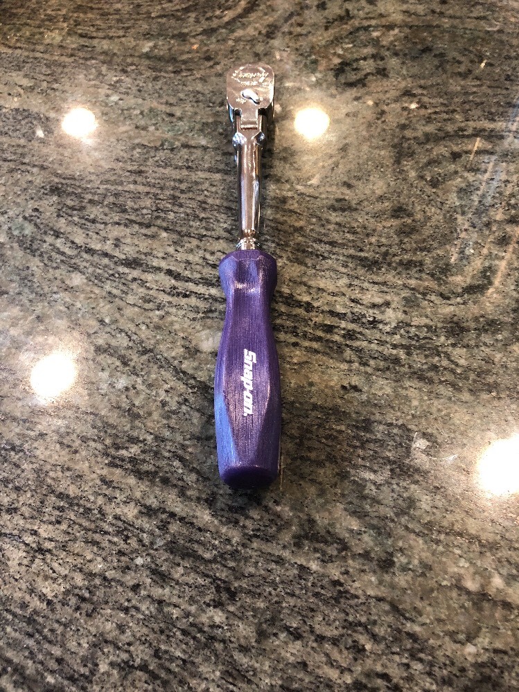 Snap On thlfd72 1/4 drive dual 80 hard grip long handle ratchet purple ...