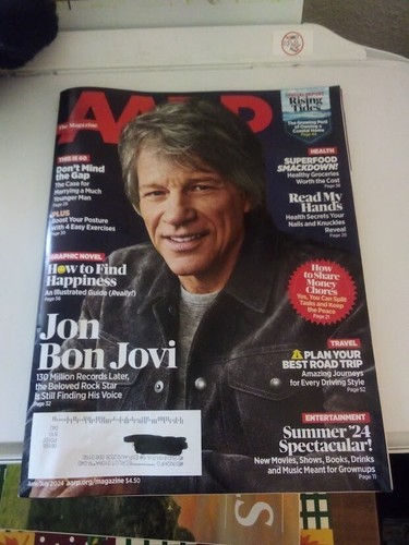 AARP MAGAZINE - JON BON JOVI - JUNE/JULY 2024 - BELOVED ROCK STAR | eBay