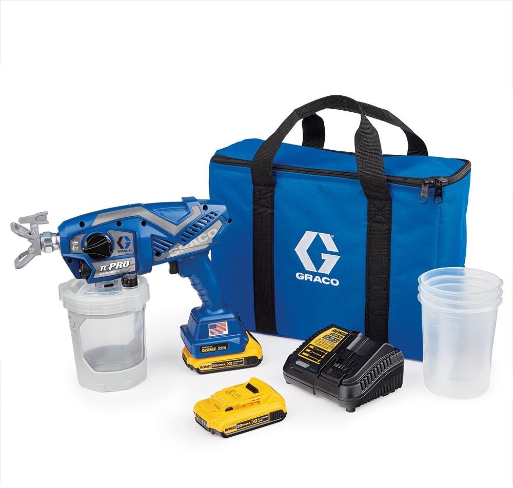 Graco TC Pro Cordless Airless Paint Sprayer Triax Piston Pump Durable ...