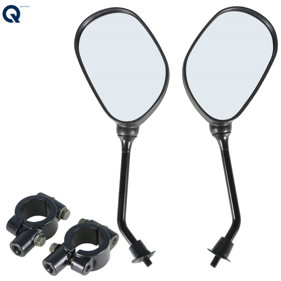 ATV Rear View Side Mirrors For 7/8" Handlebar Dirt Bike Snowmobile ...