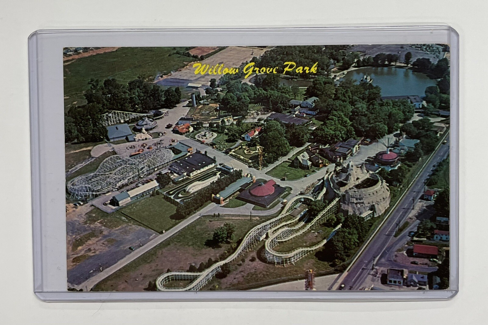 Willow Grove Amusement Park Aerial View PA 33 Vintage Unused Penna ...