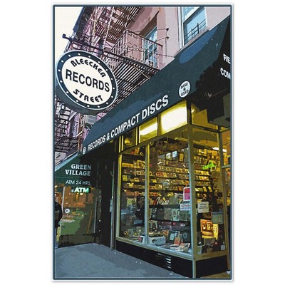 Bleecker Street Records Art Print New York City Poster Record Store | eBay