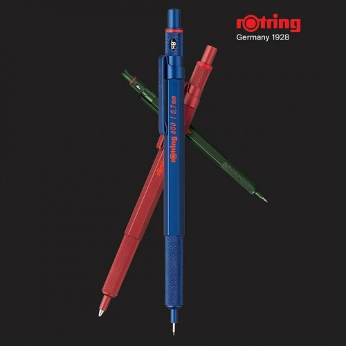 Rotring rOrting Iron Blue 600 0.5mm Mechanical Pencil HB New Limited ...