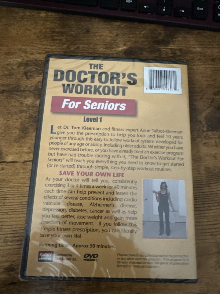 The Doctor's Workout For Seniors Level 1 DVD Anne & Tom Kleeman, MD ...