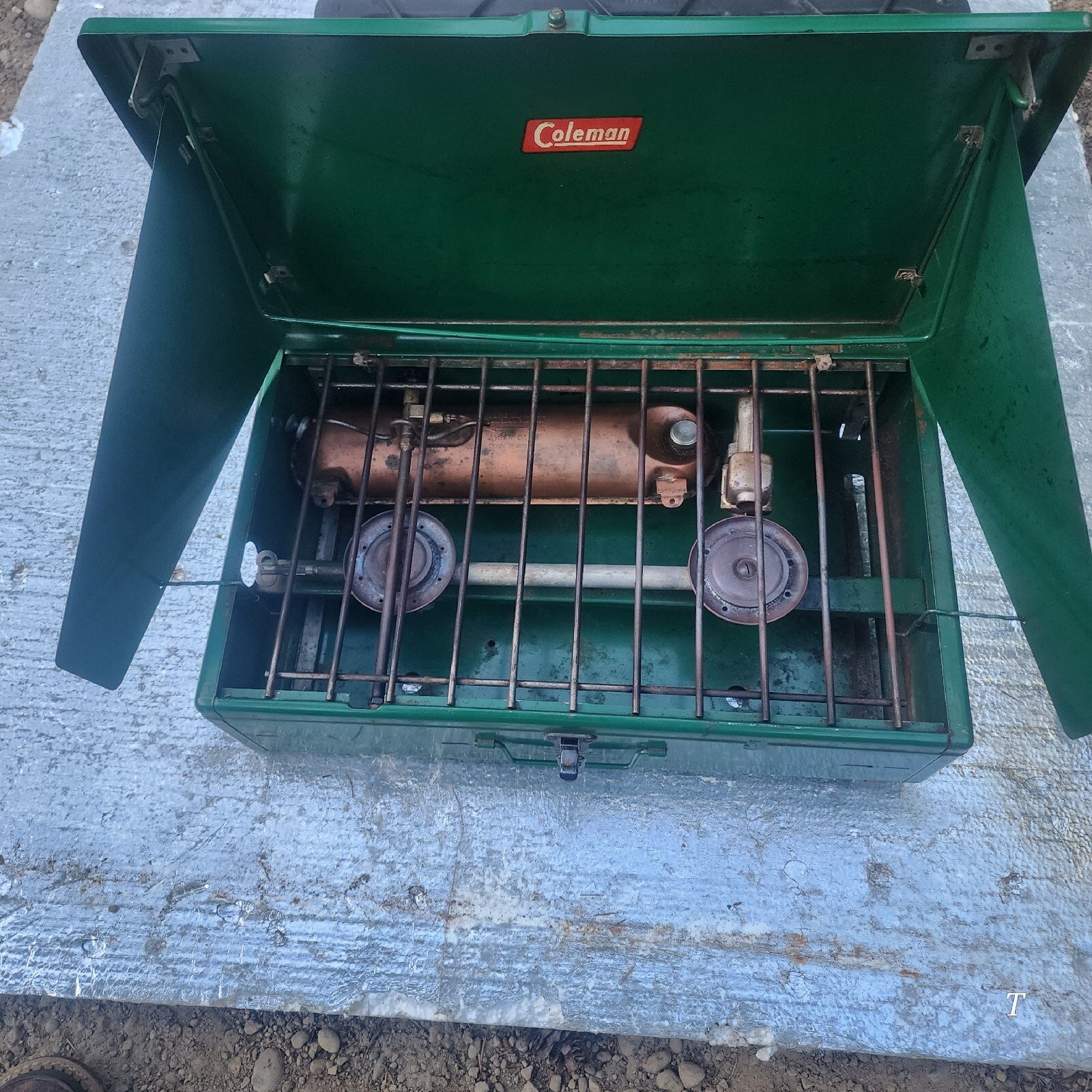 Vintage Coleman 413E 2 Burner Camp Stove With Stand for sale online | eBay