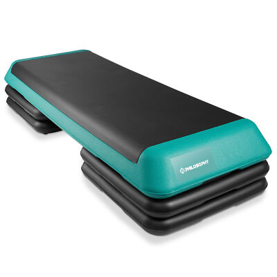 OPEN BOX - Aerobic Exercise Adjustable Step Platform w/ 4 Risers ...
