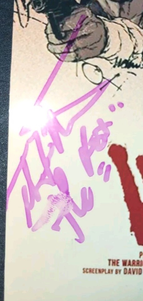 THOMAS G. WAITES THE WARRIORS MOVIE CUSTOM ART SIGNED AUTOGRAPH 4X6 ...